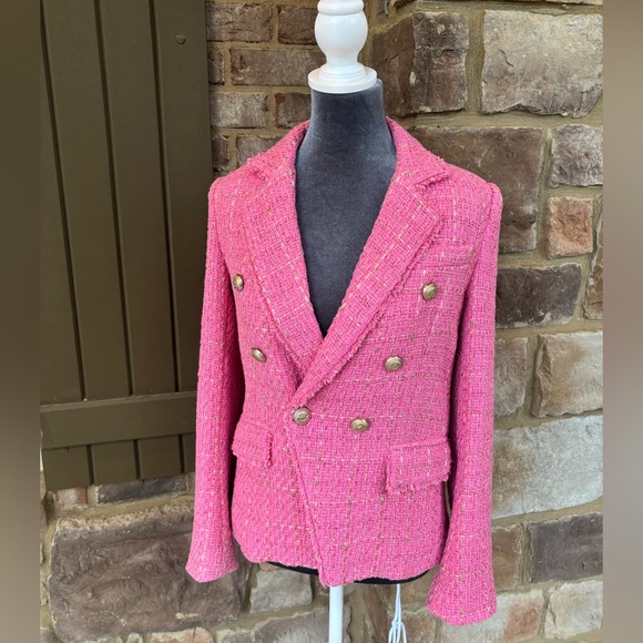 Generation Love | Jackets & Coats | Generation Love Pink Tweed Jacket ...
